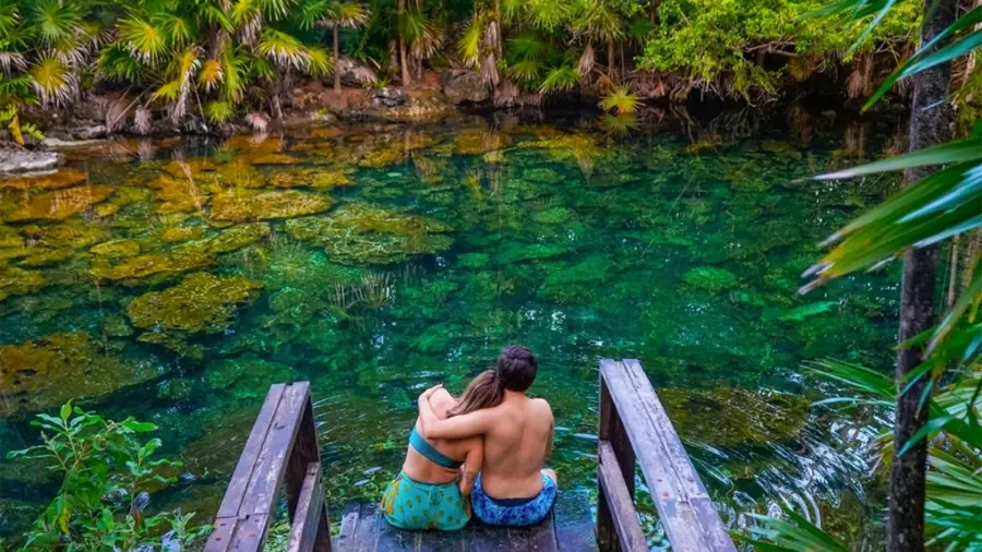 Caleta Tangah, Tulum . में एक प्राकृतिक पूल 11090_3