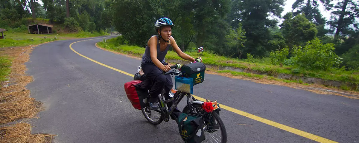 Mexiko mit dem Fahrrad entdecken: die Passage zwischen Fifu-Vulkanen