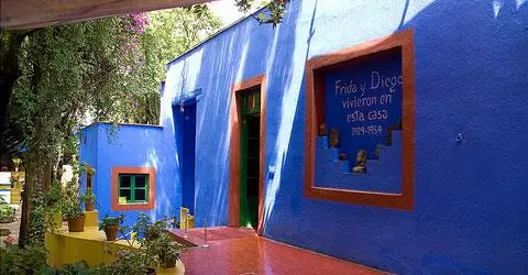 Le Blue House, Frida Kahlo Museum, i Coyoacán.