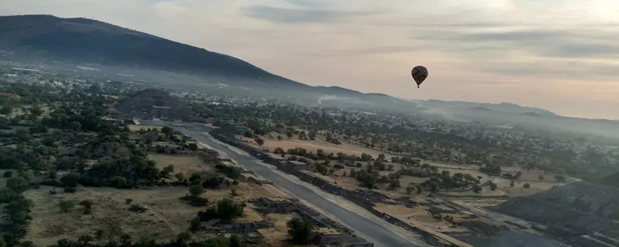 Furahia safari ya puto katika Teotihuacán 15644_2