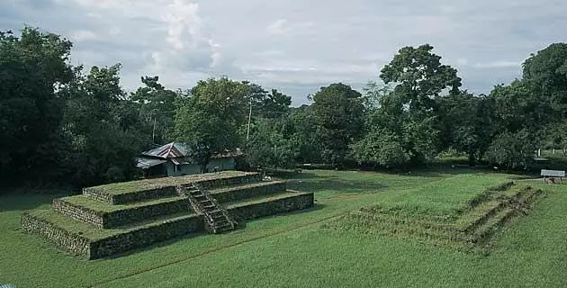 Den arkeologiske sonen i Izapa, i Chiapas