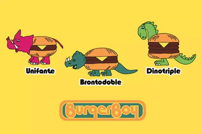 burger oğlan dinohamburgerlərinin təsviri