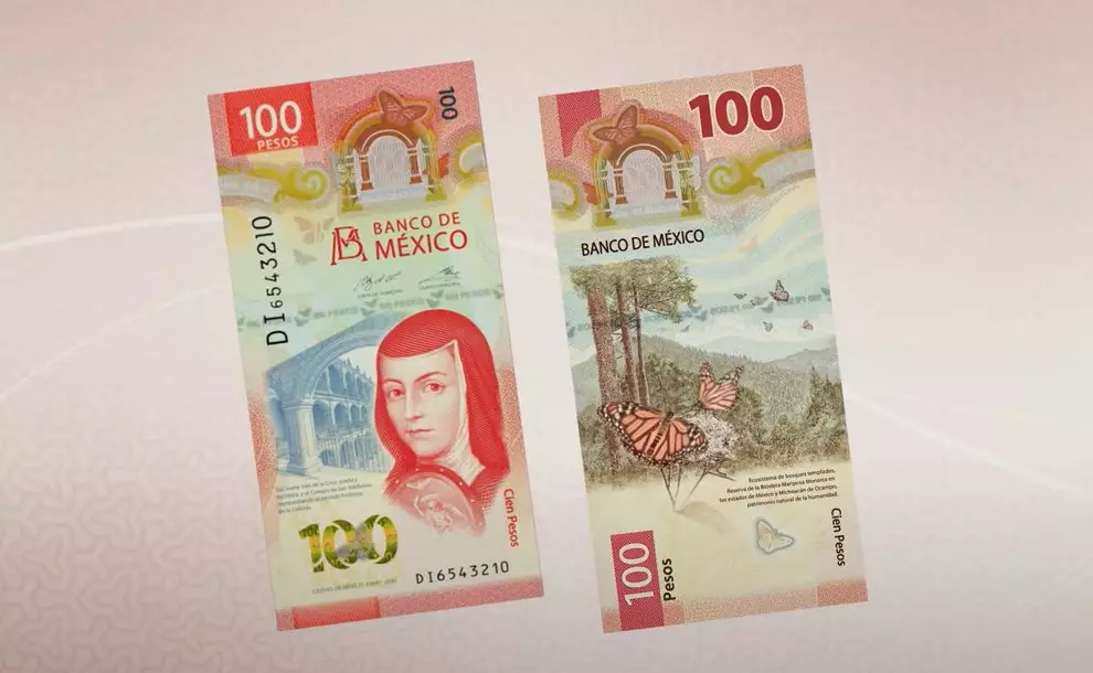 100 peso bill