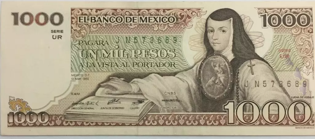 Sor Juana 2020-ban ismét a bankjegyek arculata lesz 18714_3