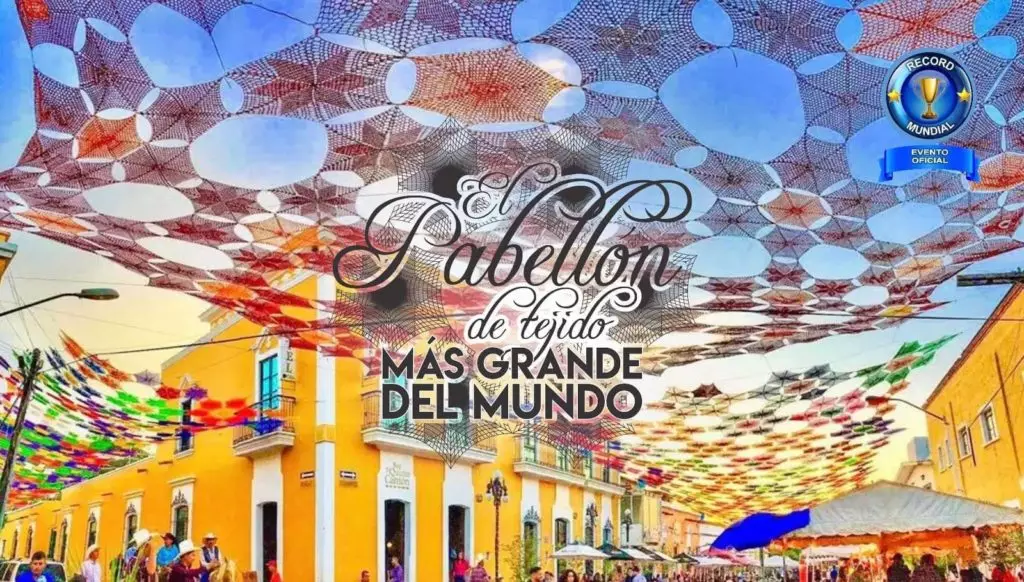 Die grootste handgeweefde paviljoen ter wêreld is in Etzatlán, Jalisco 19291_2
