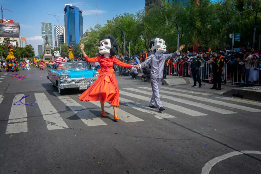 Video lan foto: iki minangka Hari Internasional Agung Parade Mati 2021 ing CDMX 24382_7