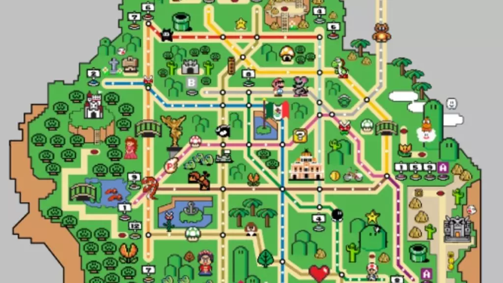 Mapa metra Mexico City inšpirovaná Mario Bros. 24709_4