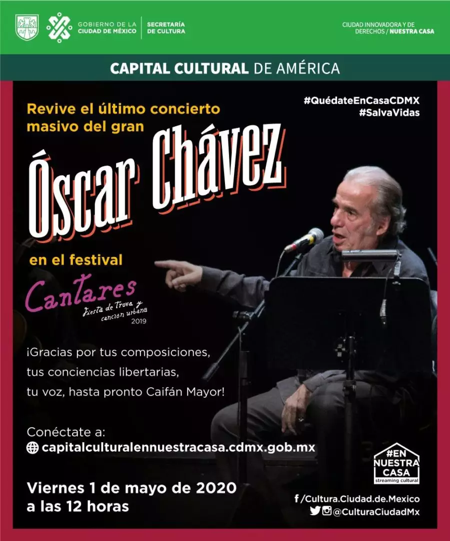 奧斯卡·查韋斯，墨西哥最有影響力的聲音之一的傳記 24788_4