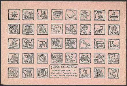 Historia do xogo da lotería mexicana e os 54 versos para cantalo 24882_3