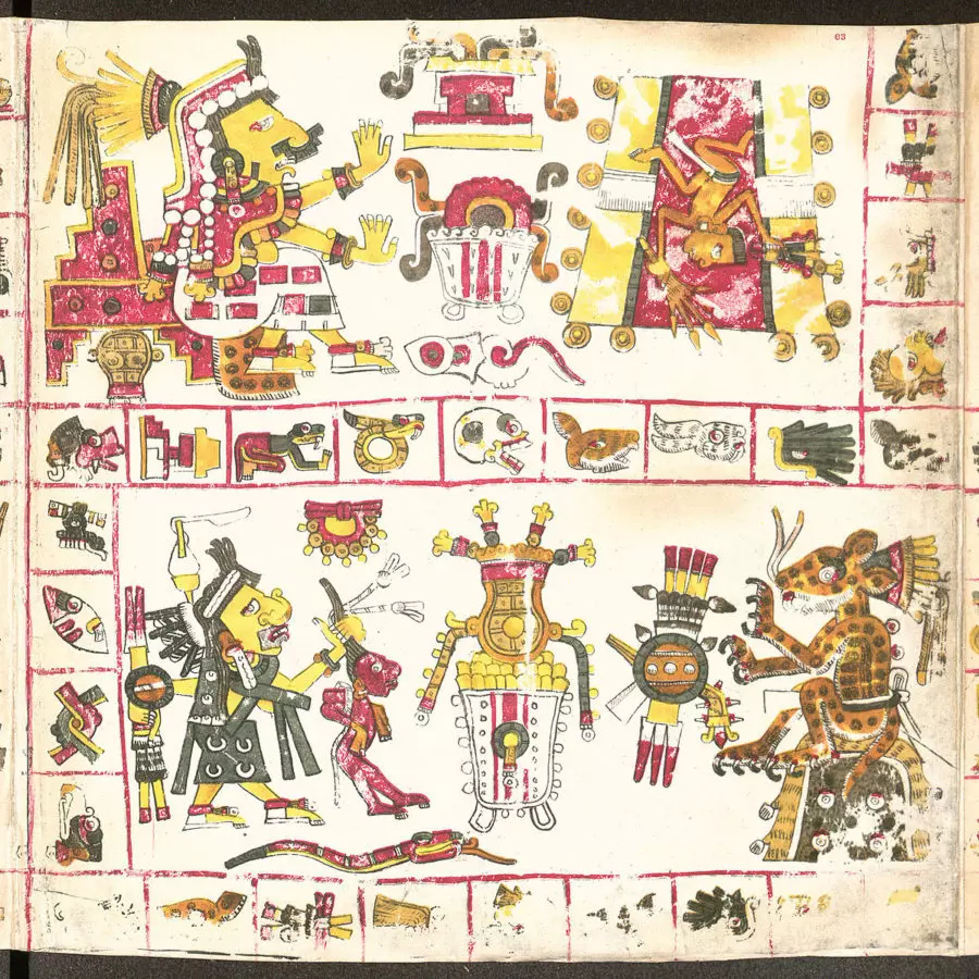 Dema ku hin zarokên Îtalî Codex Borgia, kilîta Meksîkiyên kevnar şewitandin 36758_5