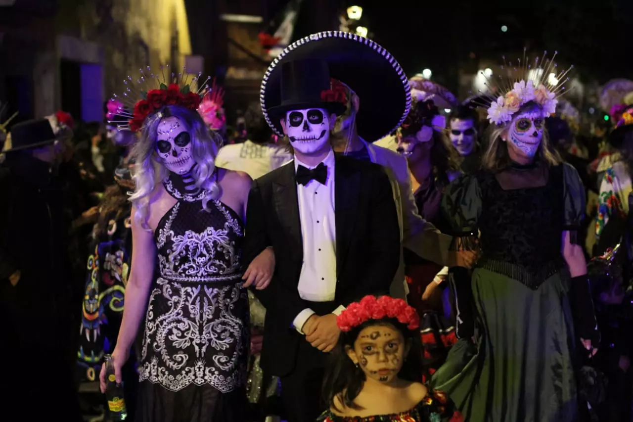 Catrina Parade i San Miguel de Allende