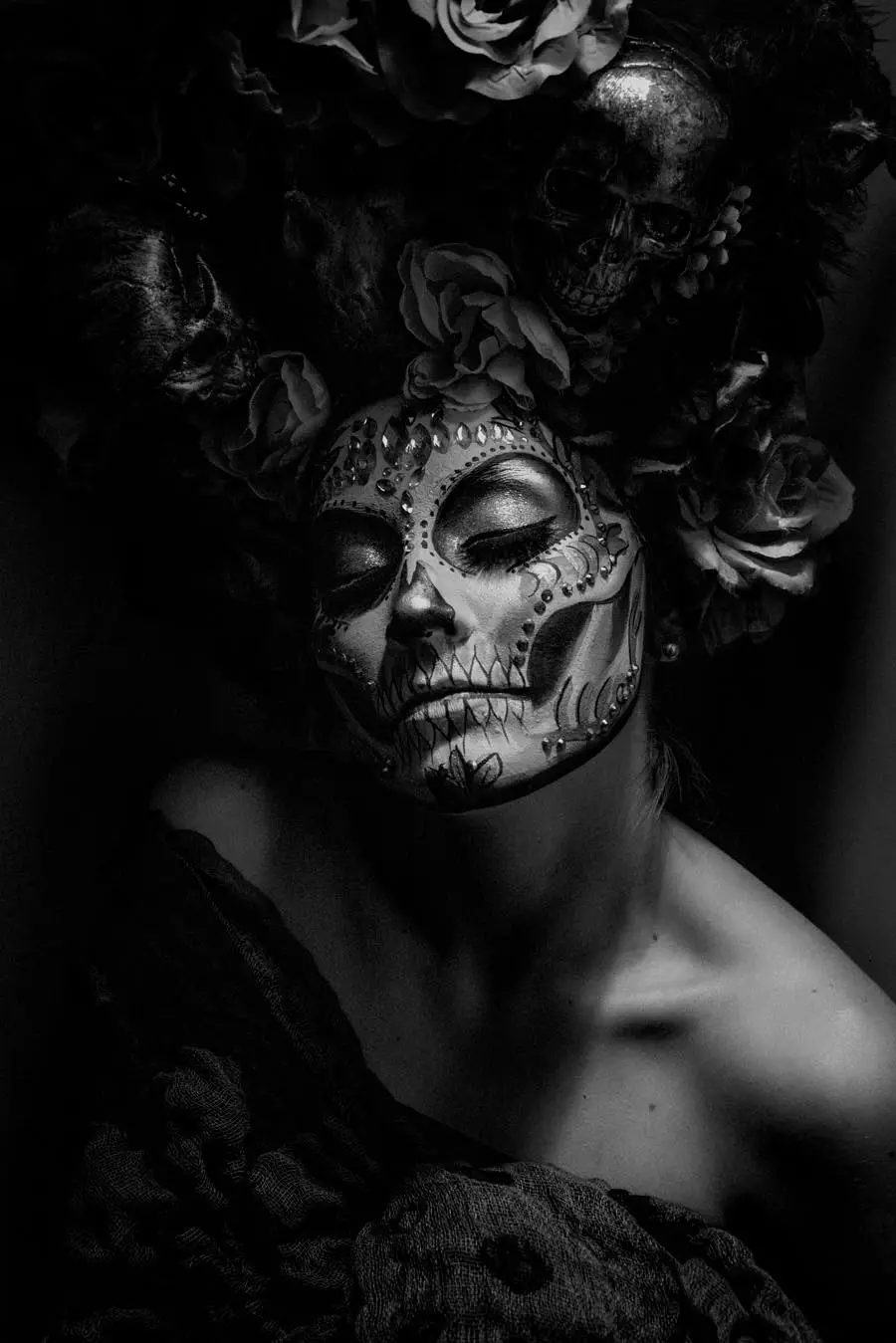 18 Catrina make-up ideeën: de bêste ôfbyldings 38744_6