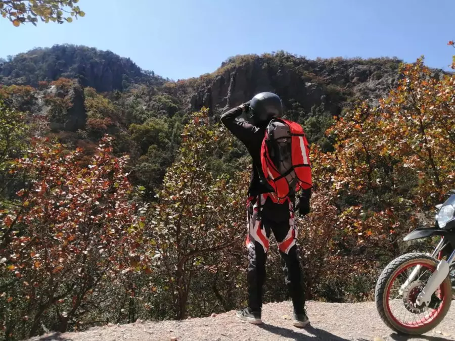 montagnes de guanajuato à moto