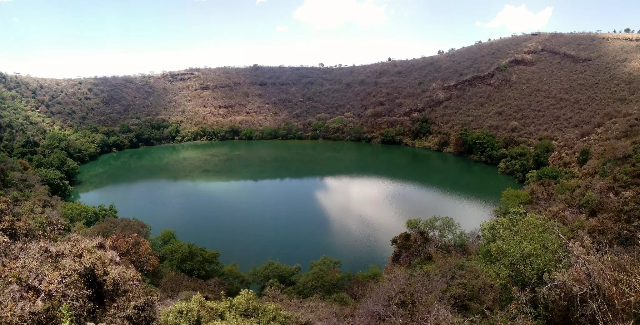 Swim in a crater at Alberca Los Espinos