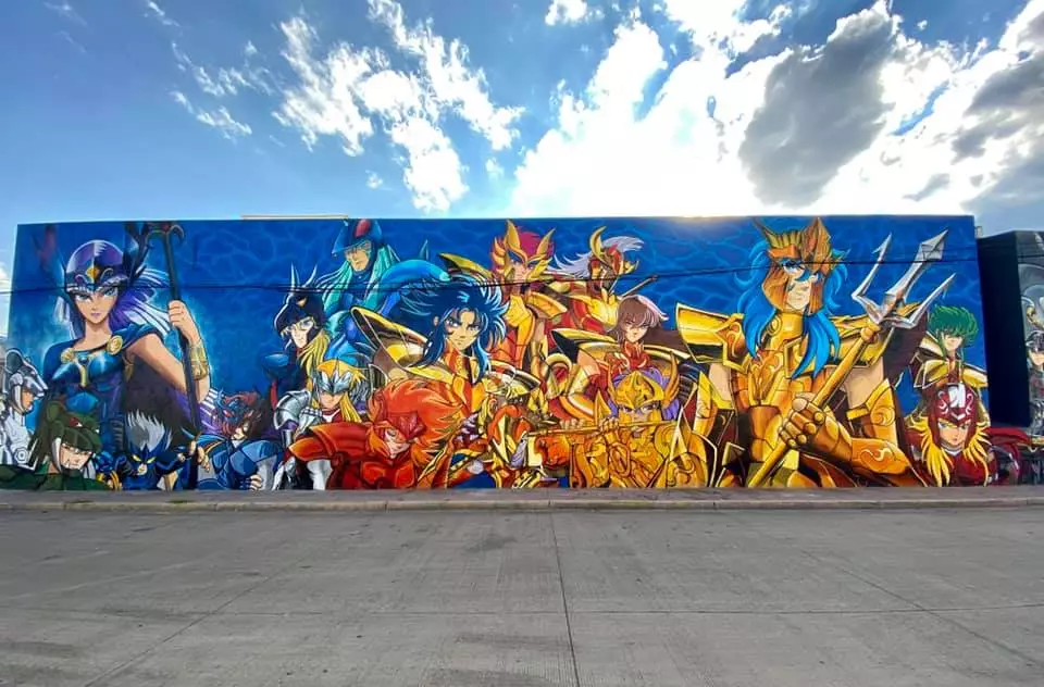 Ziva mural yeThe Knights of the Zodiac (VIDEO)