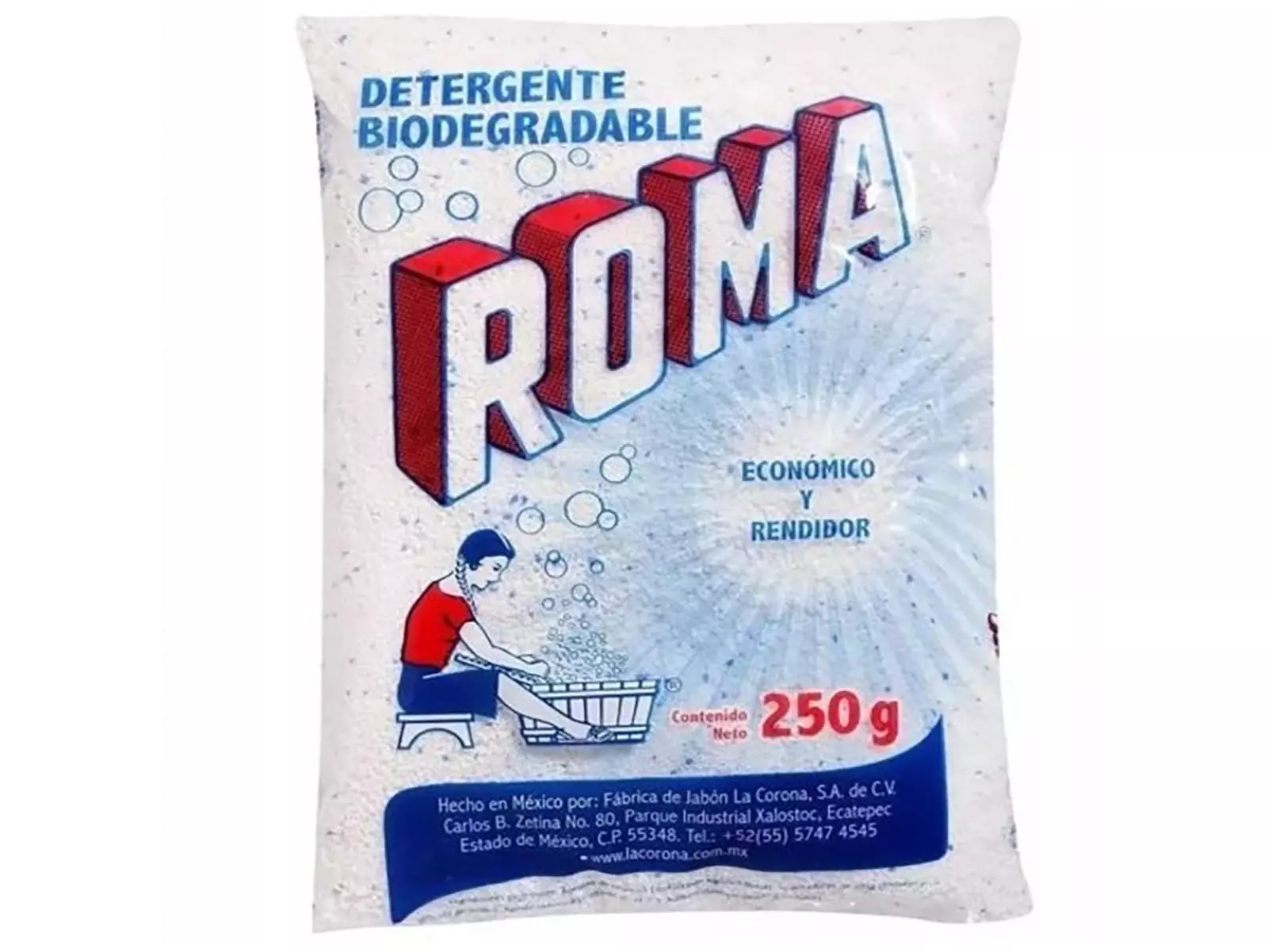 Detergent Roma, història i usos