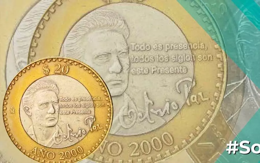 Octavio Paz, onu anan 20 peso madeni para için bir sansasyon yaratıyor 41393_2