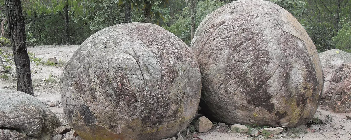 Fantastic spheres of Piedras Bola hill in Jalisco