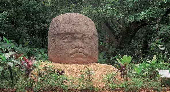 Kepala Olmec lan panemune
