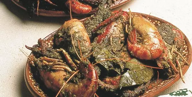 Recept na zelené a červené krevety fifu