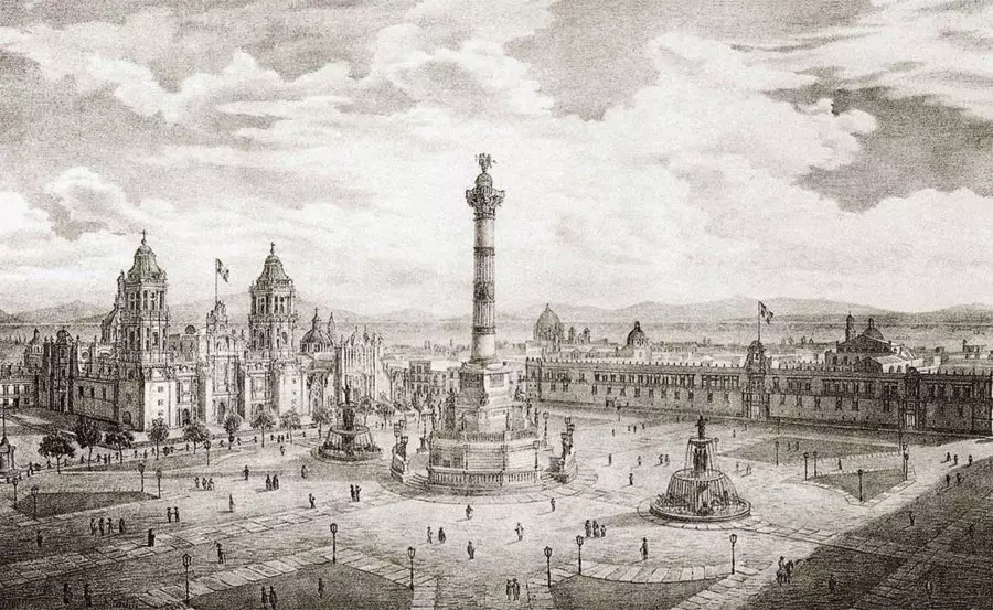 Zócalo sau Plaza de la Constitución: istorie și locație 7008_2