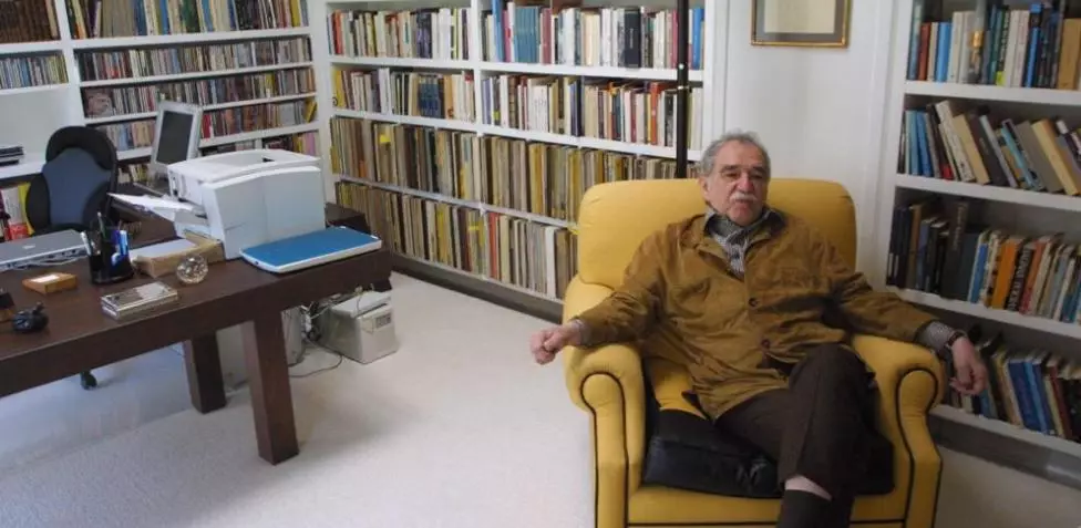 García Márquez na súa casa do pedregal