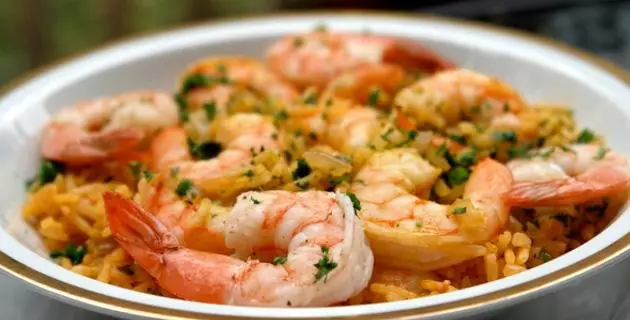 Shrimp recipe with oregano fifu