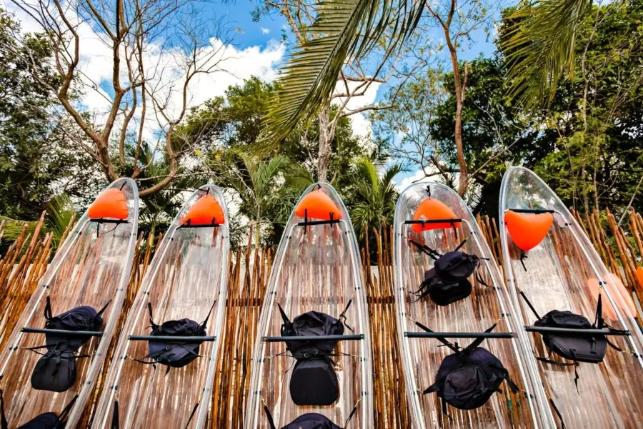 Mía Bacalar Luxury Resort & Spa හෝටලයේ krystal kayak